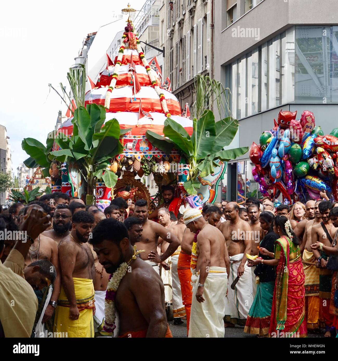 Ganesh Chaturthi, elephant-headed deity, Ganesha, parade, birthday of ...
