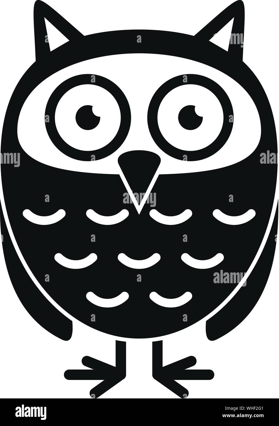 Owl kid icon. Simple illustration of owl kid vector icon for web design ...