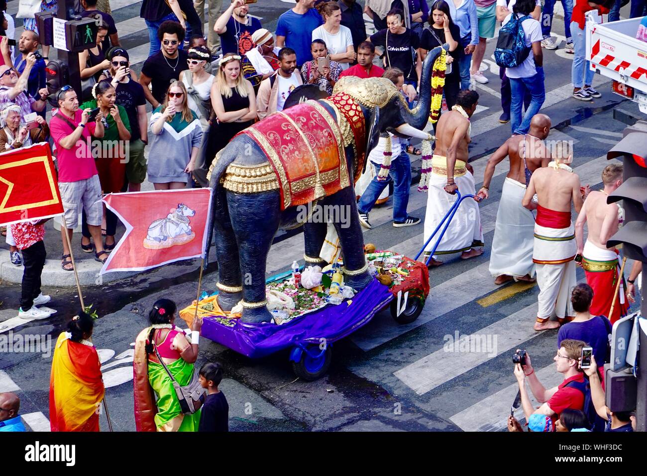 Ganesh Chaturthi, elephant-headed deity, Ganesha, parade, birthday of ...