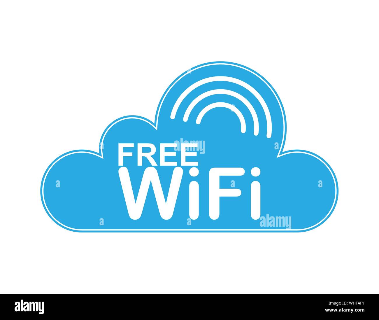Advertising sign free wifi Cut Out Stock Images & Pictures - Alamy