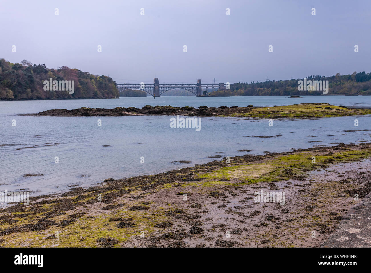The Menai Strait is a narrow stretch of shallow tidal water about 25 km ...