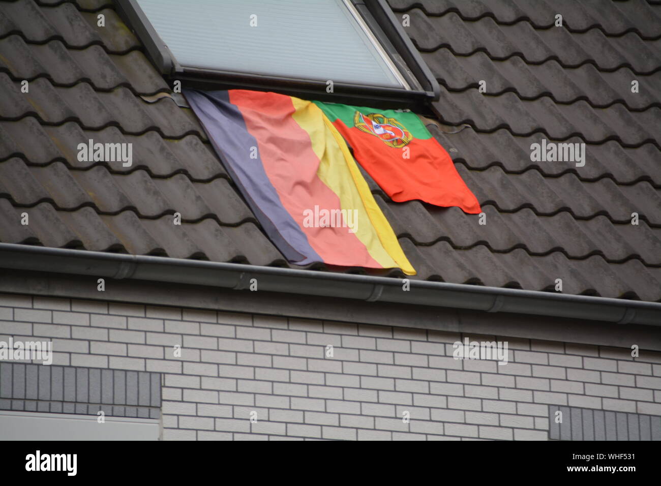 Flags on the roof hi-res stock photography and images - Alamy