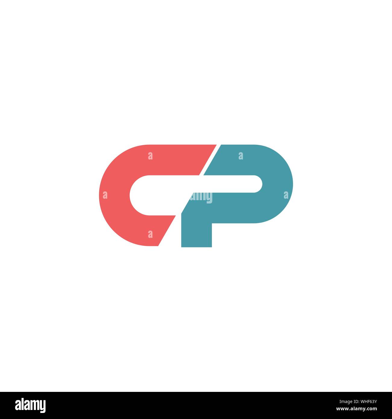 Letter cp logo icon design template elements Stock Vector Image & Art ...