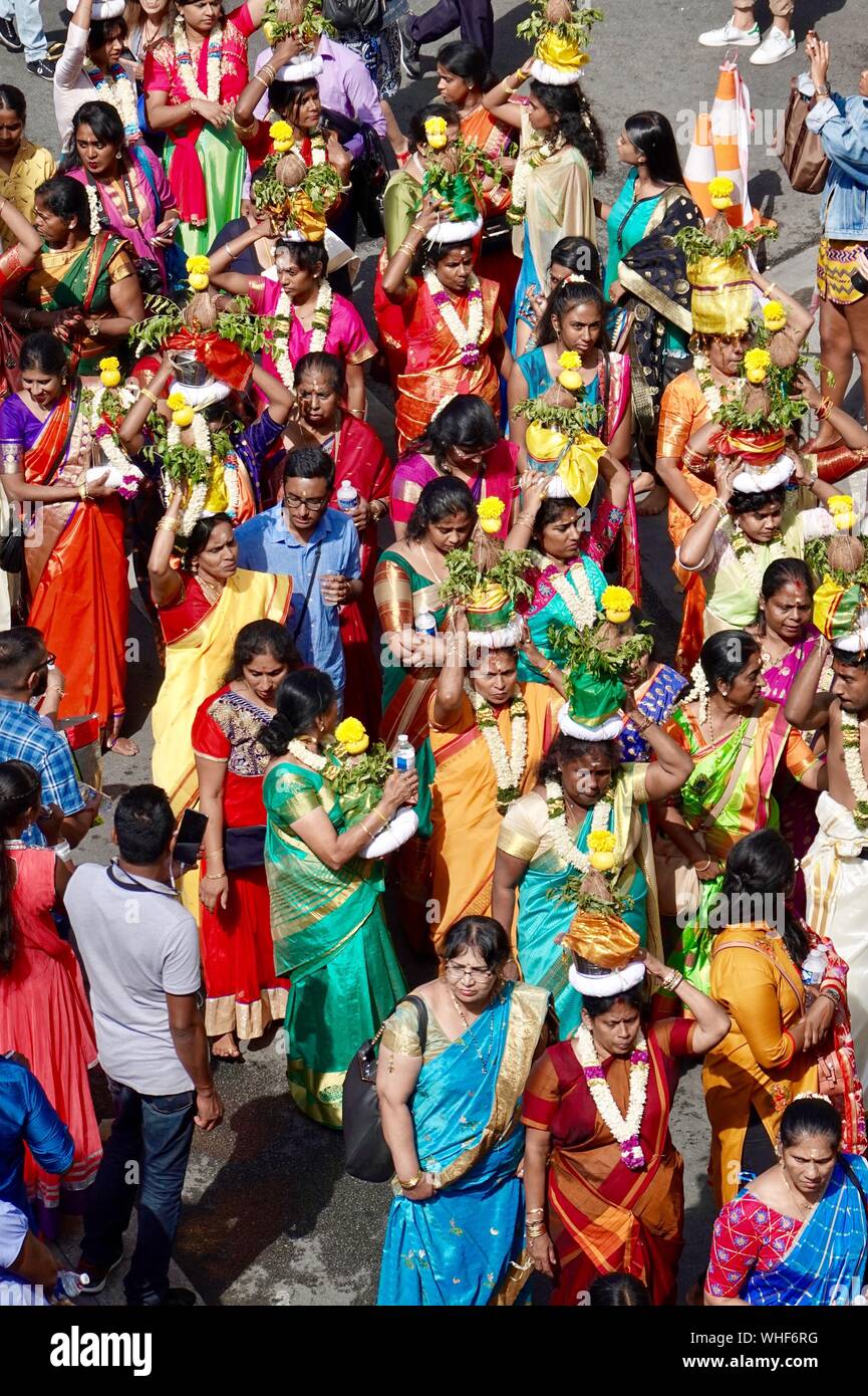 Ganesh Chaturthi, elephant-headed deity, Ganesha, parade, birthday of ...