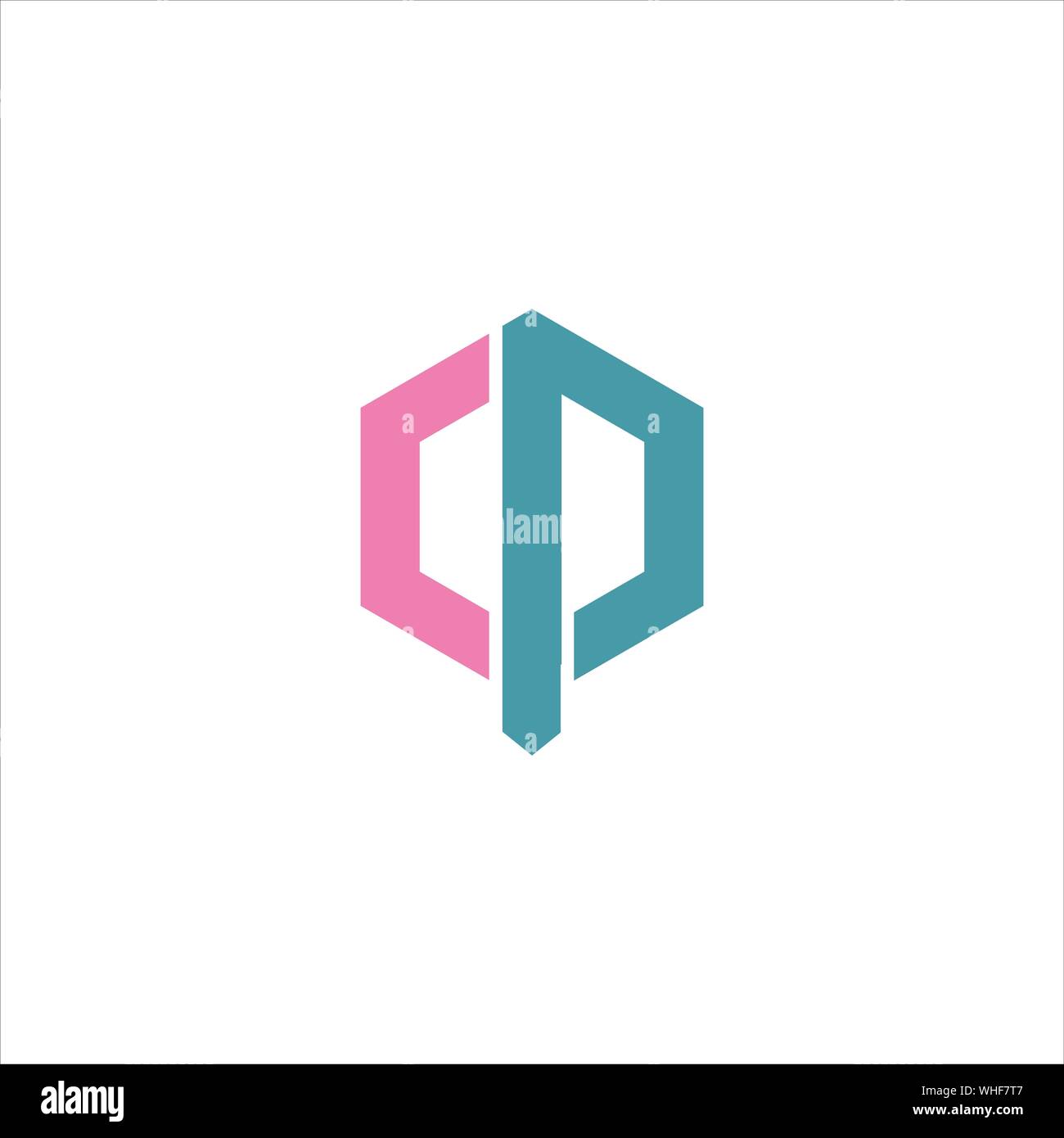 Letter cp logo icon design template elements Stock Vector Image & Art ...