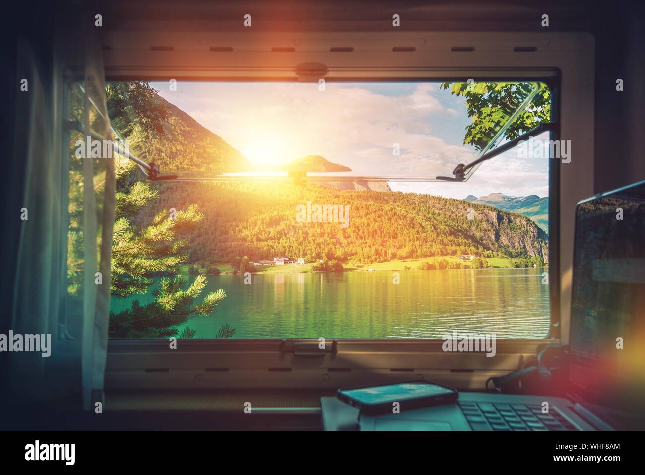 Window view water hi-res stock photography and images - Alamy