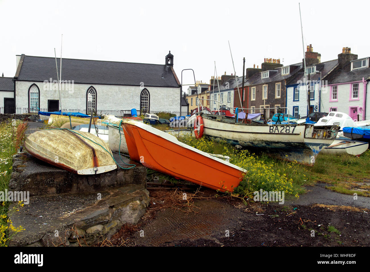Boatyard, Isle of Whithorn, Dumfries & Galloway, Scotland, UK Stock ...
