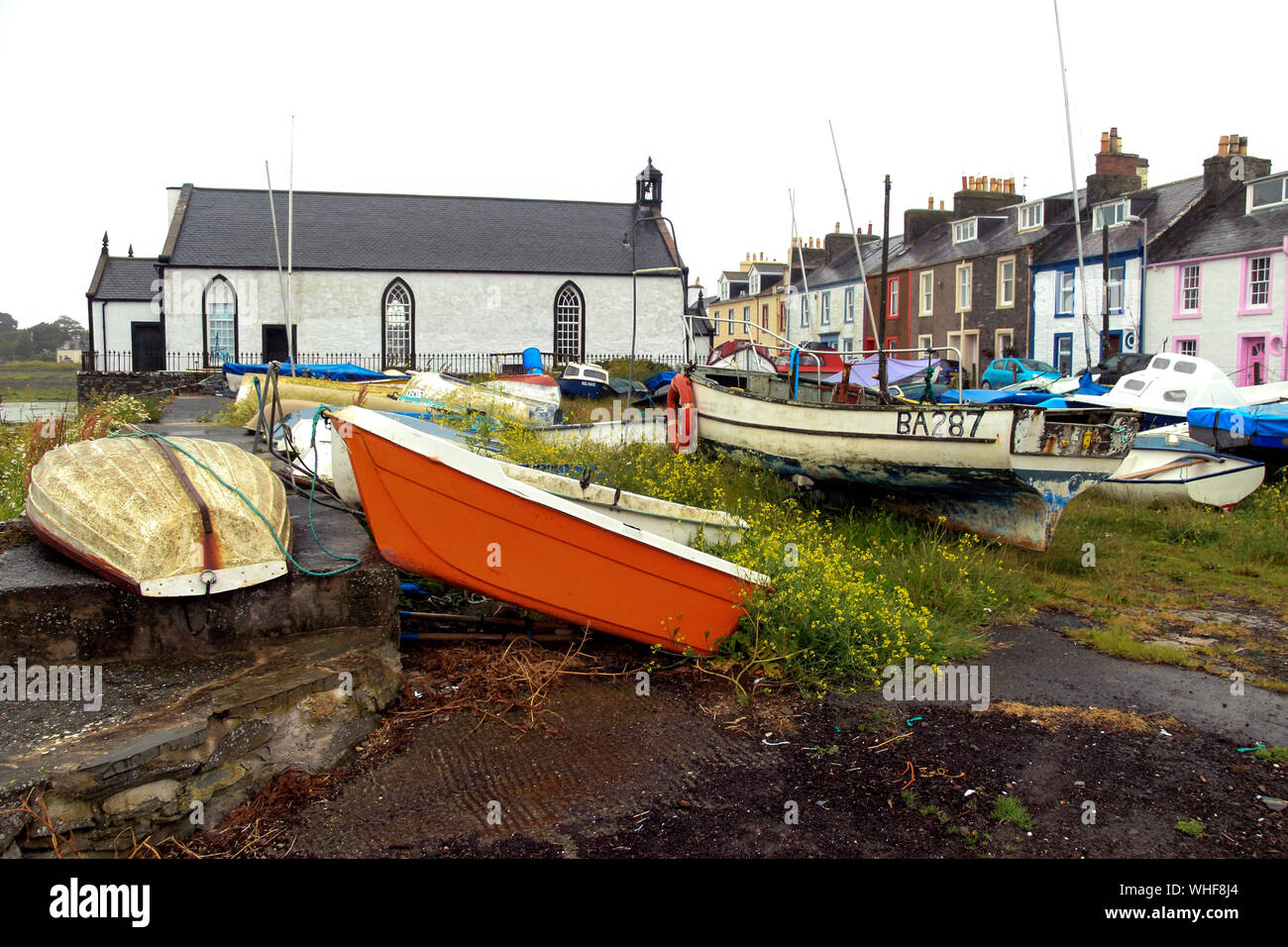 Boatyard, Isle of Whithorn, Dumfries & Galloway, Scotland, UK Stock ...