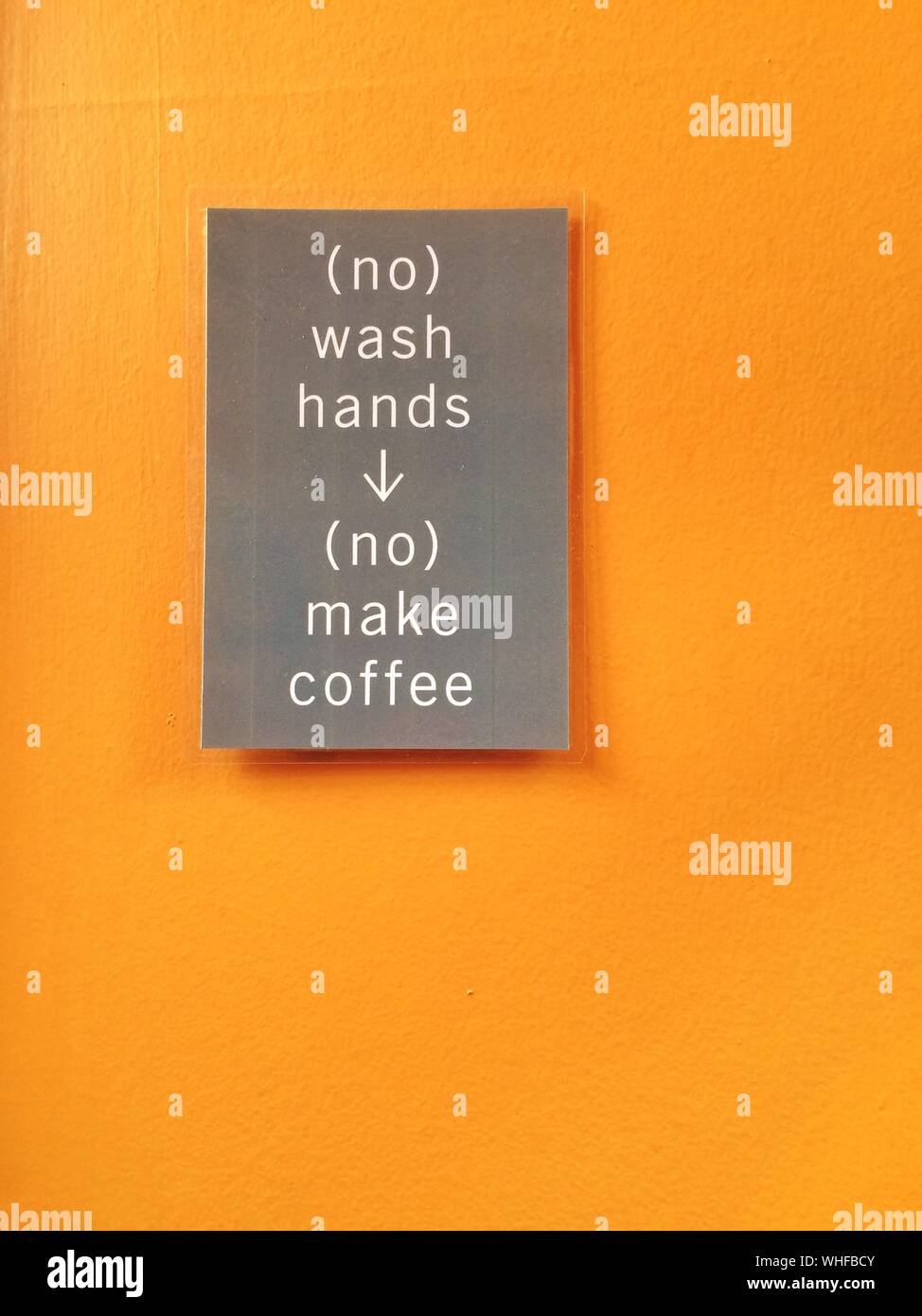 Orange Warning Sign High Resolution Stock Photography and Images - Alamy