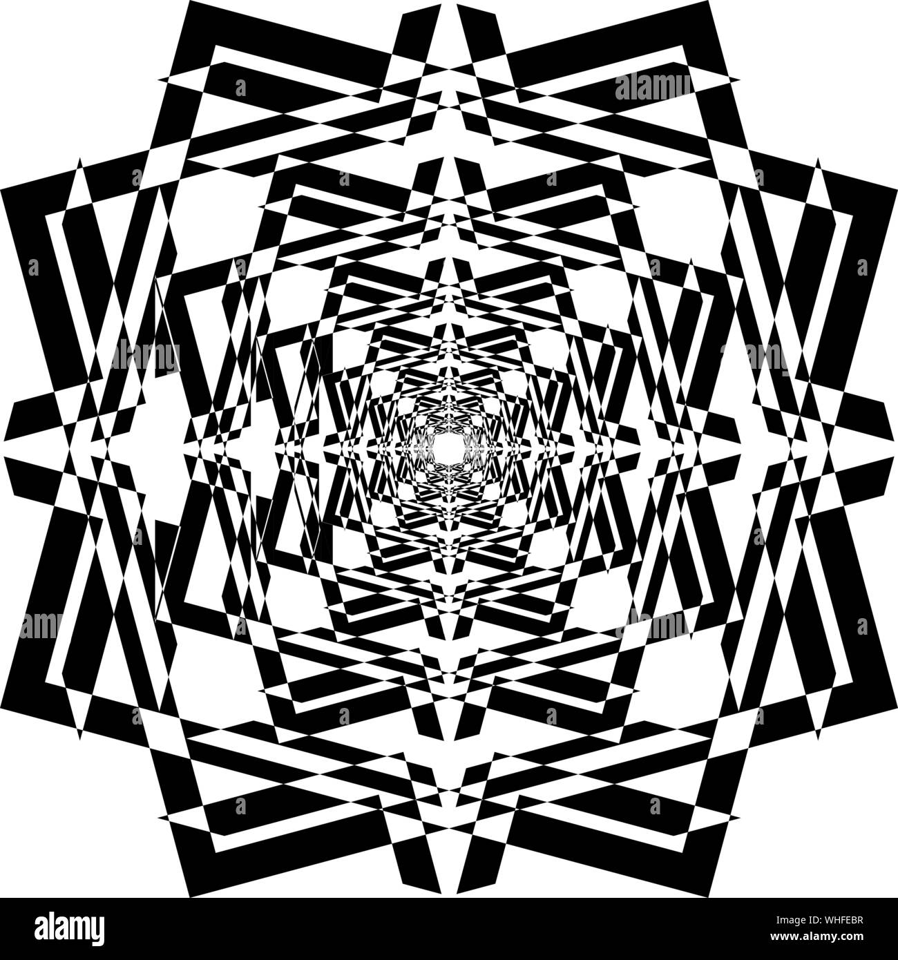 Abstract Fence Element Repeating Dual Angle Perspective Intersected ...