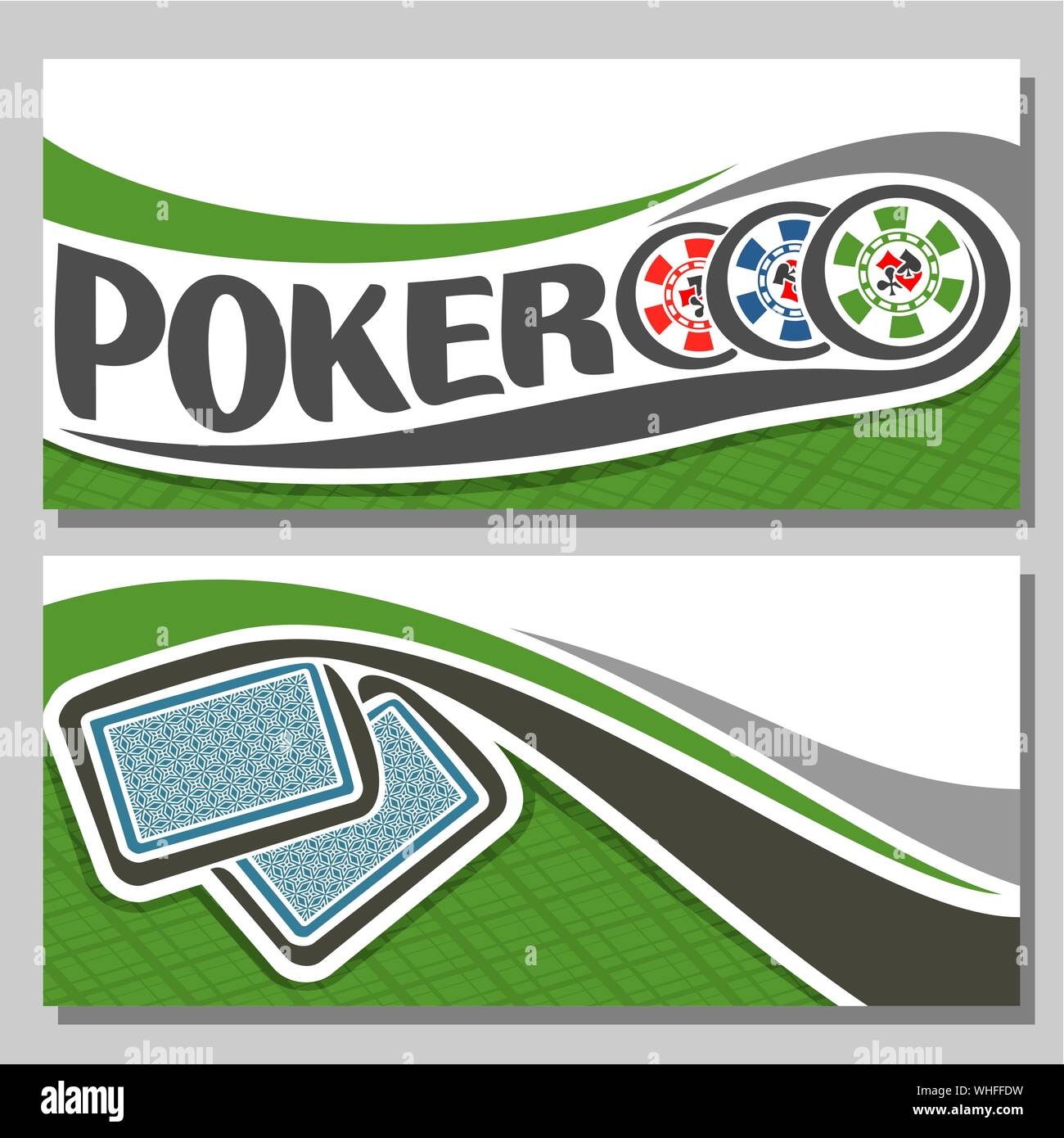 Casino table chips cards Stock Vector Images - Alamy