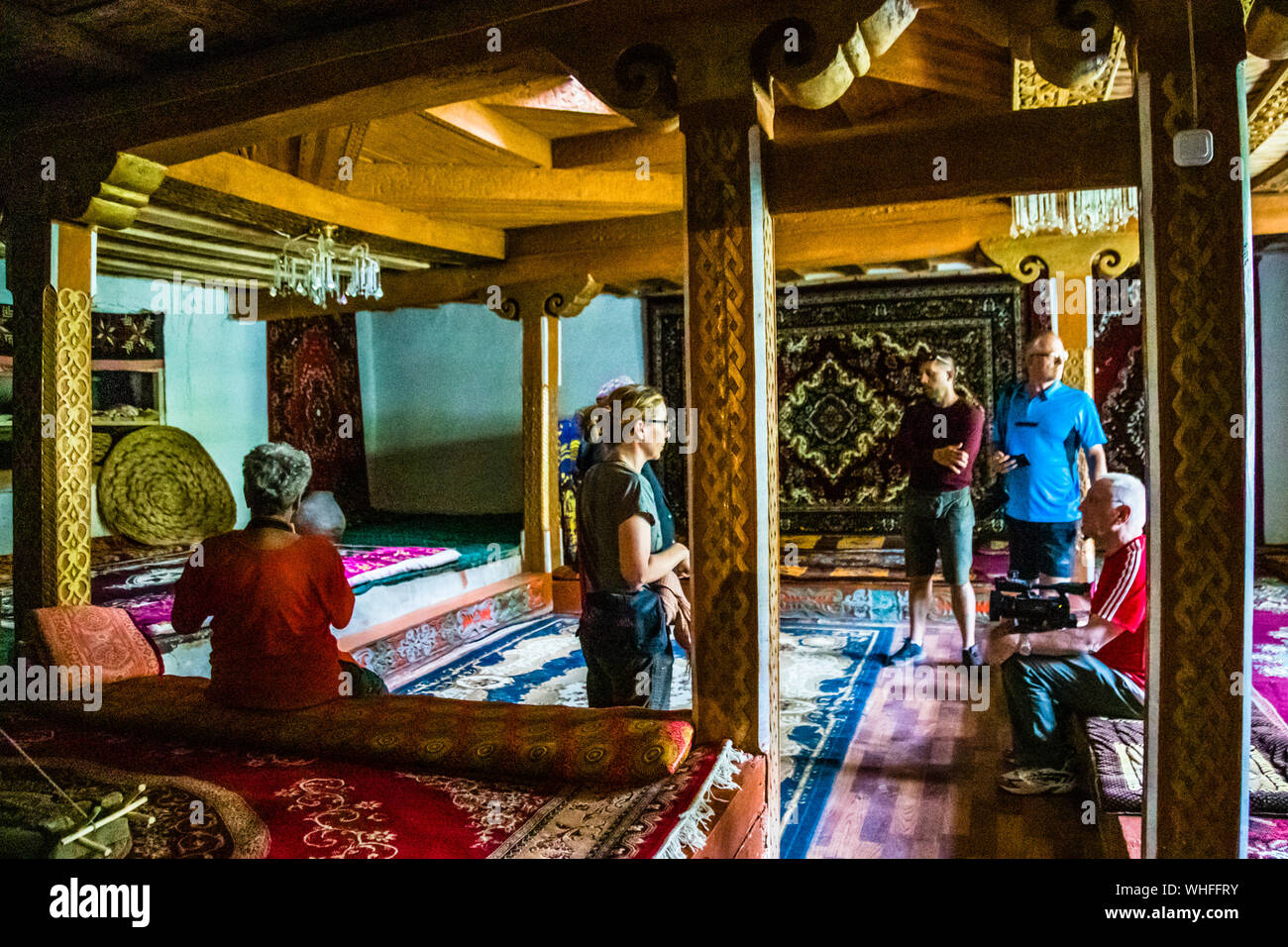 Wakhan Corridor Museum: Pamir House in Namadgut, Tajikistan Stock Photo ...