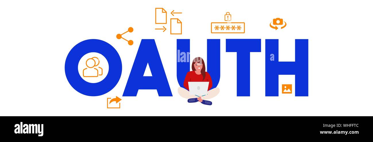 OAUTH Open authentication Vector login password, security web form ...