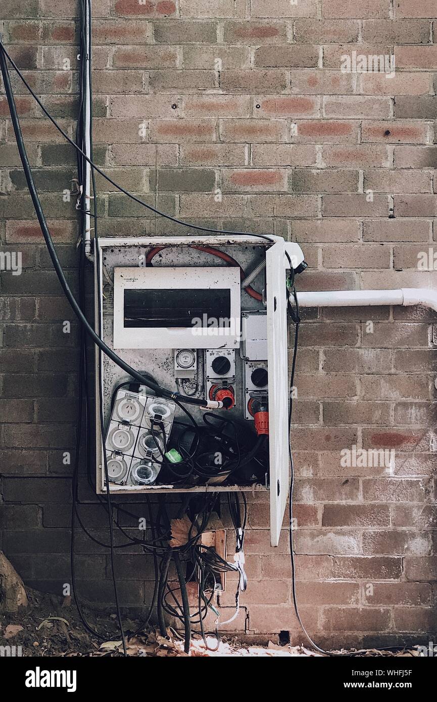 Electric power meter outdoors hi-res stock photography and images - Alamy