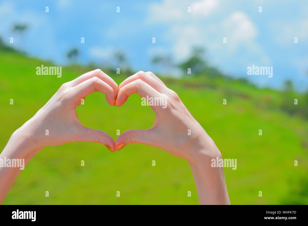 Hands Making Heart Shape High Resolution Stock Photography and Images ...