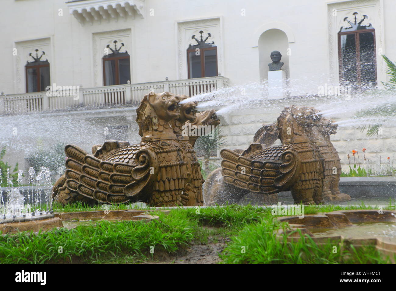 Sukhum. Fountain near the S.Ya. Chanba Stock Photo - Alamy