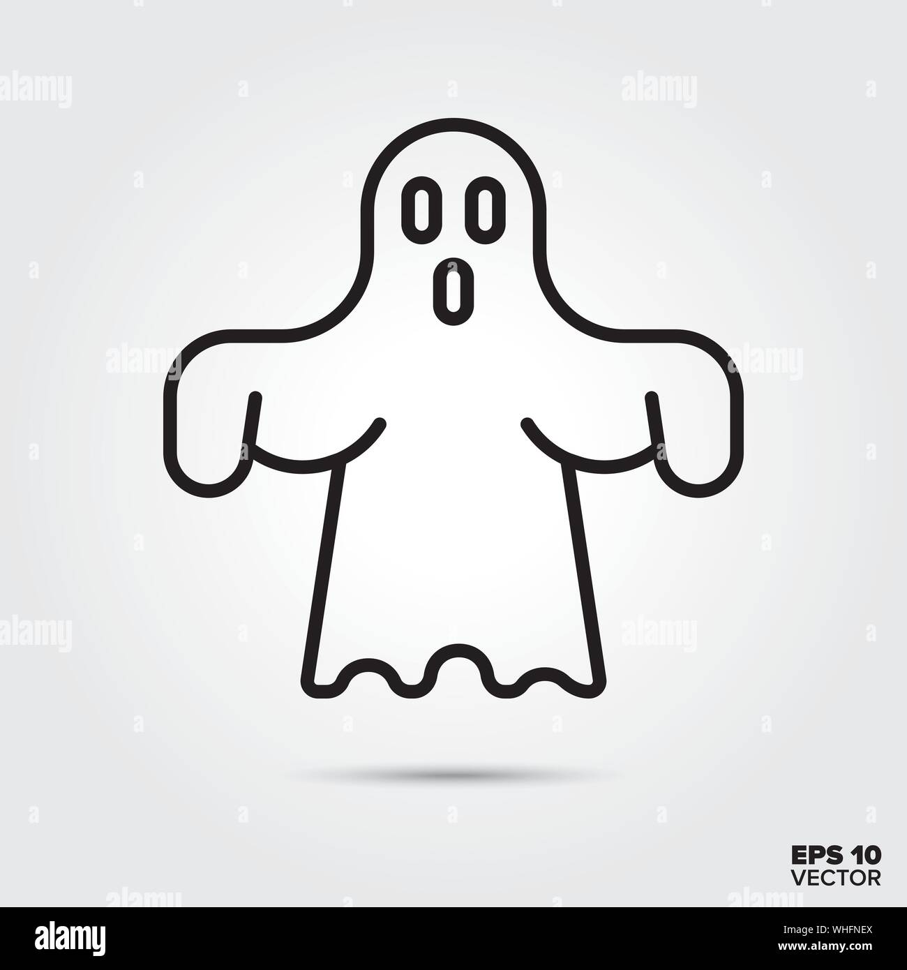 Ghost outline Stock Vector Images - Alamy