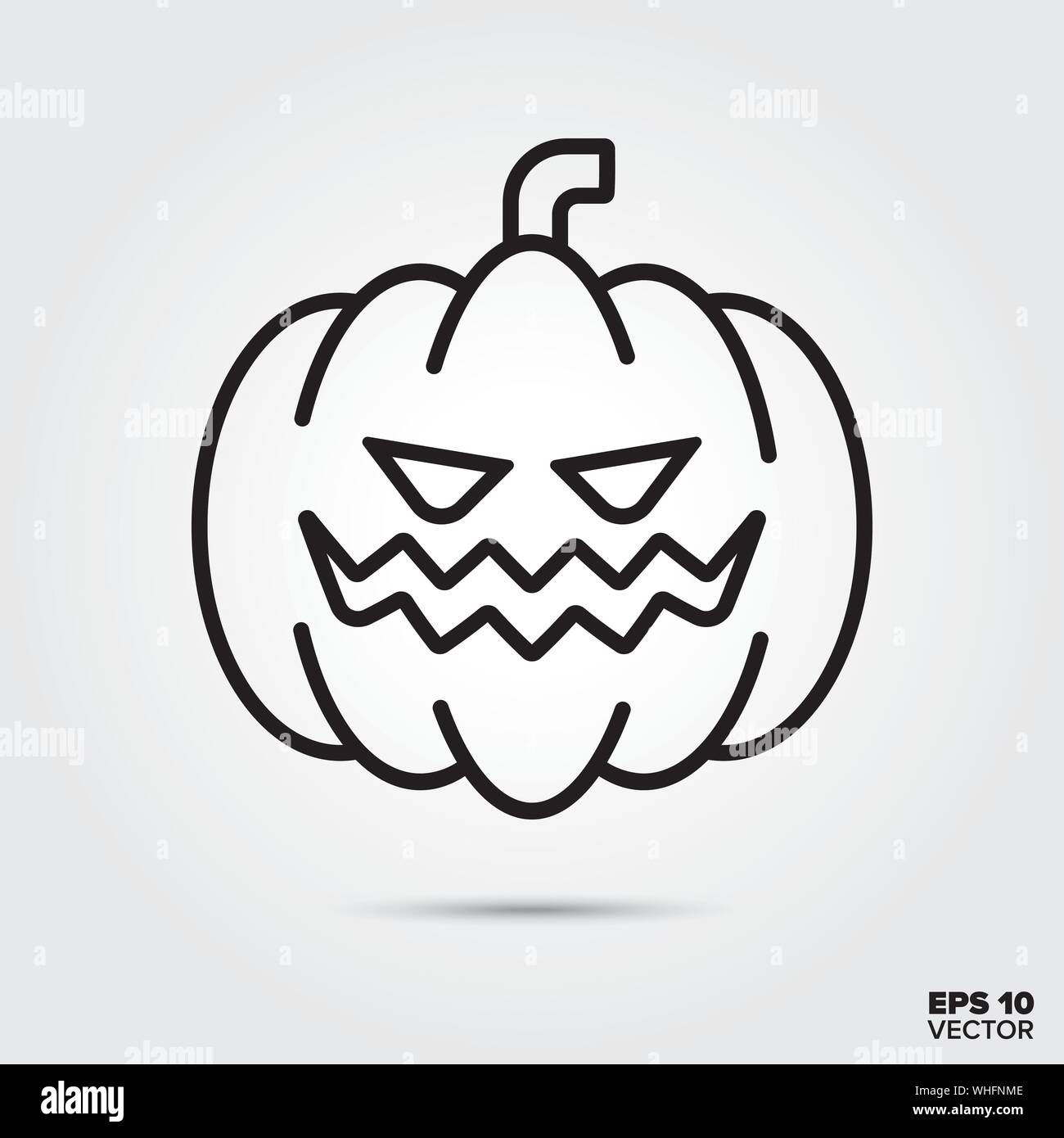 Jack O'Lantern, Carved pumpkin outline style icon. Fall season and ... Jack O'Lantern, Carved pumpkin outline style icon. Fall season and ...