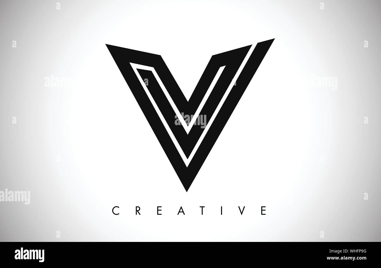 V Letter Modern Trendy Design Logo. Letter V Icon Logo with Monogram ...