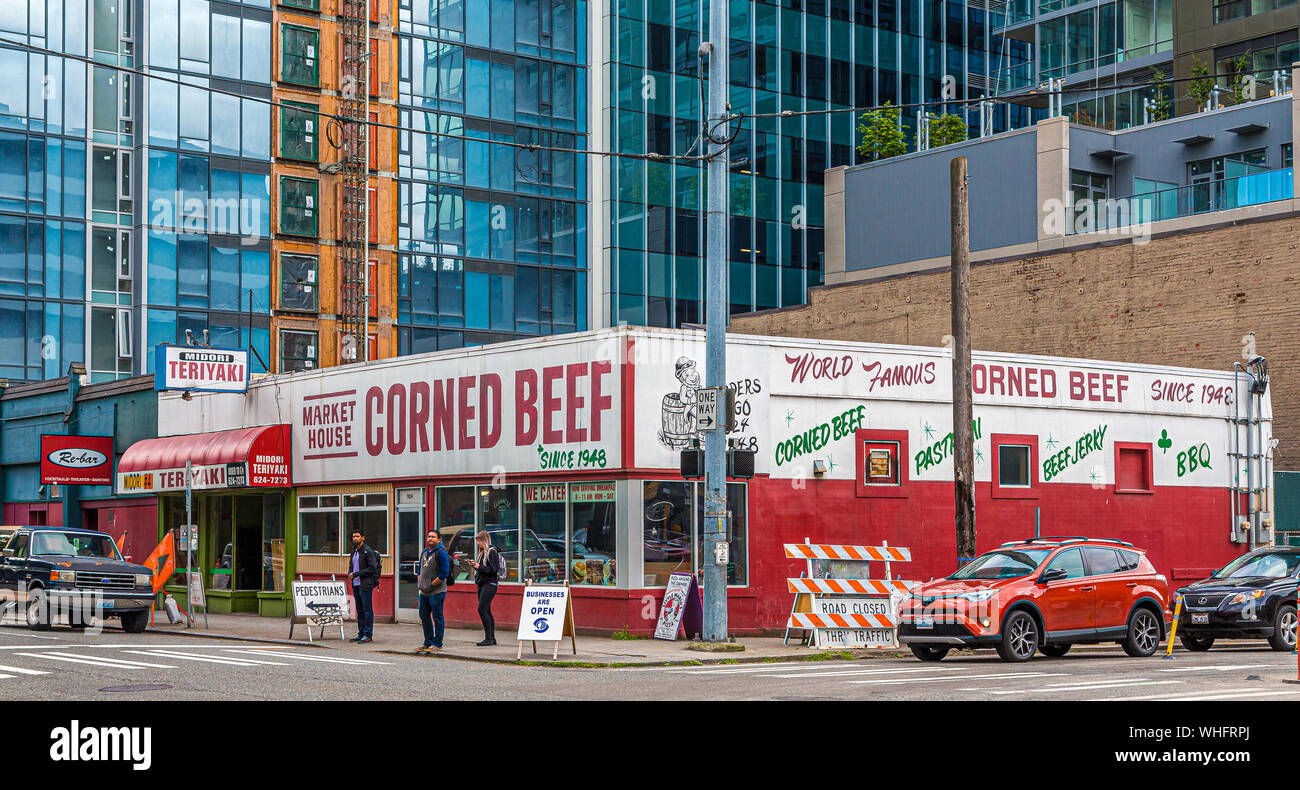 The Market House Corned Beef and Pastrami deli in Seattle, Washington ...