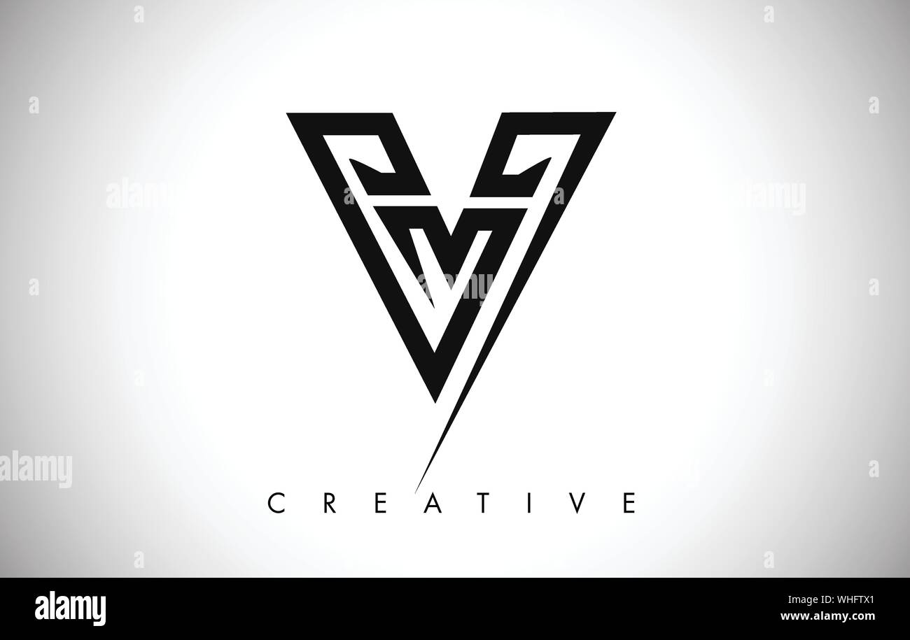 V Letter Modern Trendy Design Logo. Letter V Icon Logo with Monogram ...
