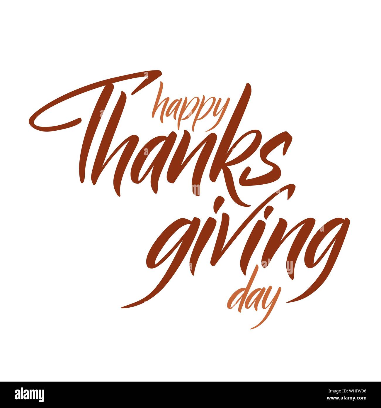 Happy thanksgiving message handwritten Cut Out Stock Images & Pictures ...