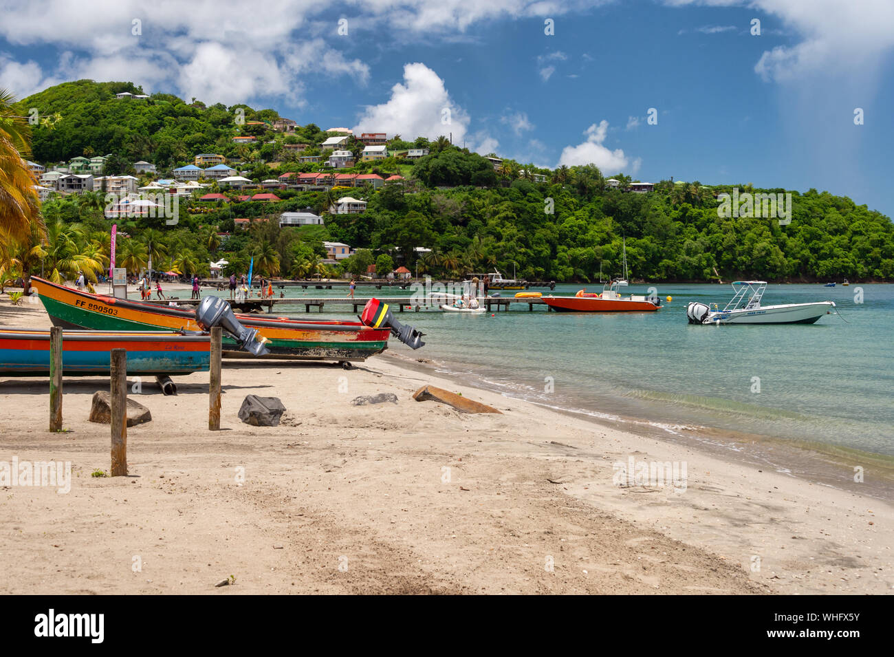 Anse-à-l'Âne, Martinique, FR: 22 August 2019: Anse-à-l'Âne beach in ...
