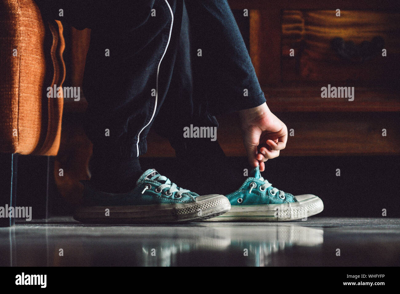 Putting On Shoes High Resolution Stock Photography and Images - Alamy