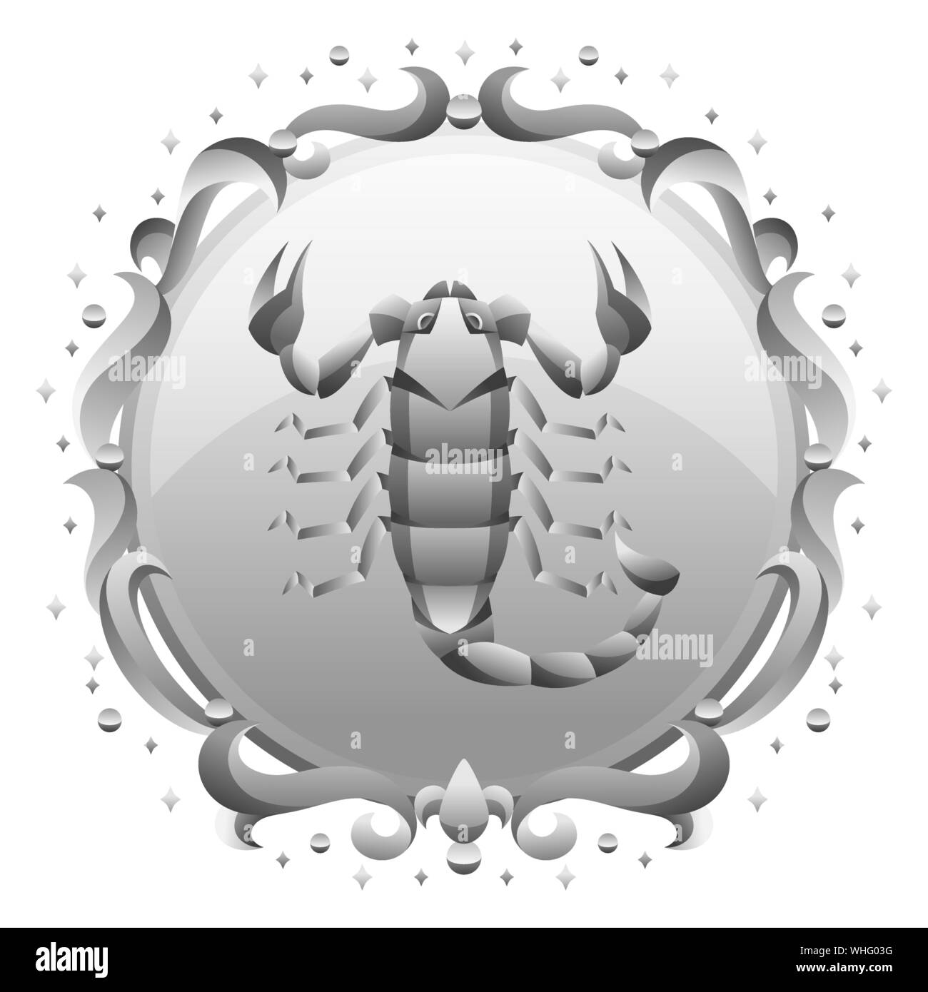 Silver scorpion hi-res stock photography and images - Alamy
