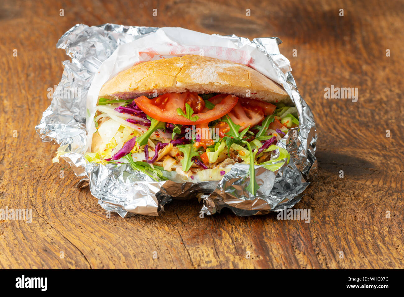 closeup of a doner sandwich Stock Photo - Alamy