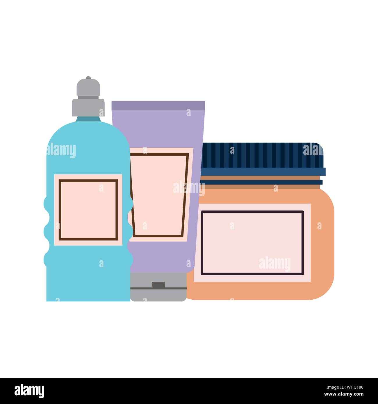 pet grooming containers on white background Stock Vector Image & Art ...