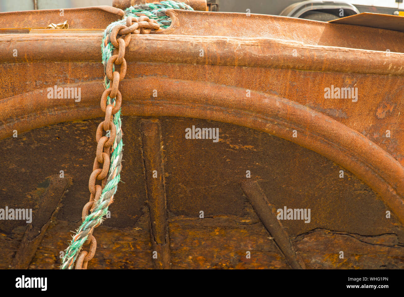 Rusted Iron ship shot close up as a nautical background Stock Photo - Alamy