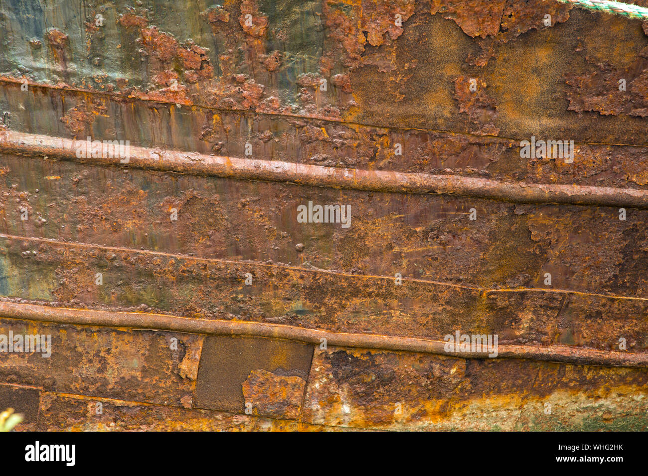 Rusted Iron ship shot close up as a nautical background Stock Photo - Alamy