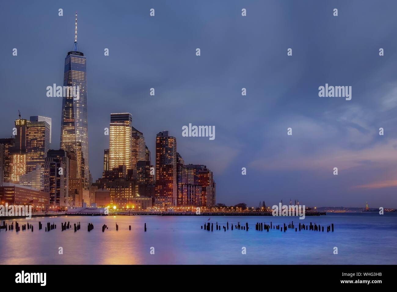 World trade center night hi-res stock photography and images - Alamy
