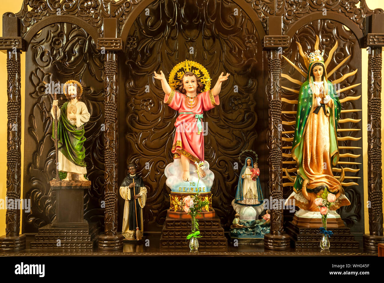 Religious icons, San Juan Cathedral (St. John the Baptist), Old San ...