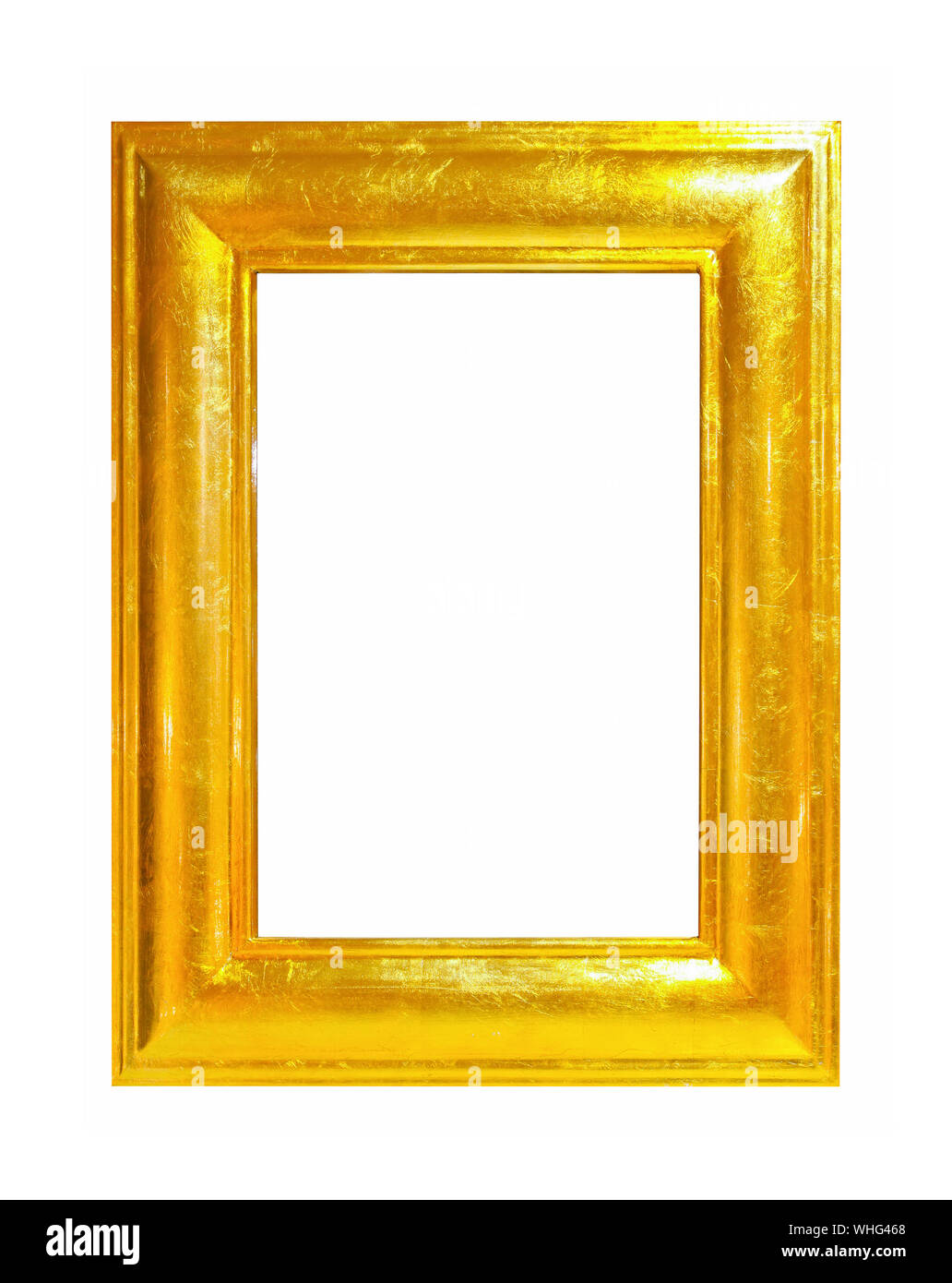 Luxury golden frame isolated included clipping path Stock Photo - Alamy