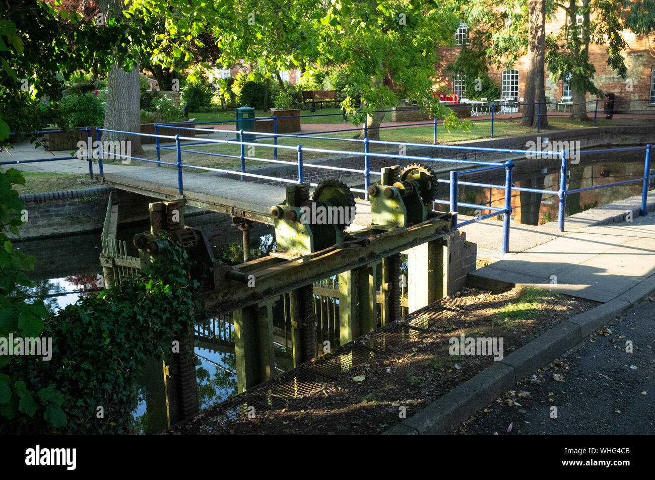 An old lock on the River Wye as it passes through University of ...
