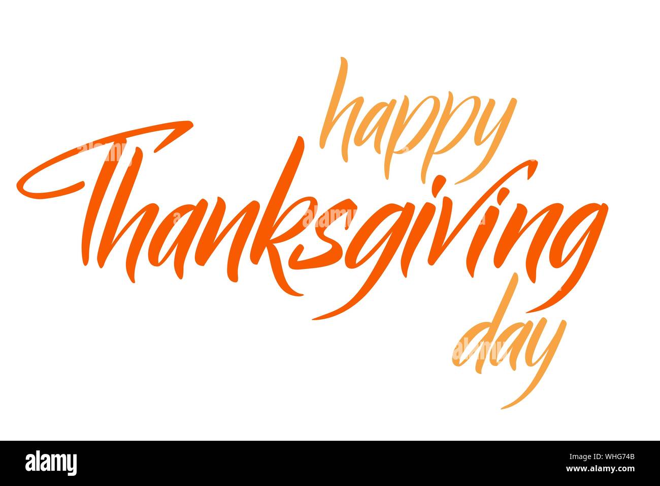 Happy thanksgiving message handwritten Cut Out Stock Images & Pictures ...