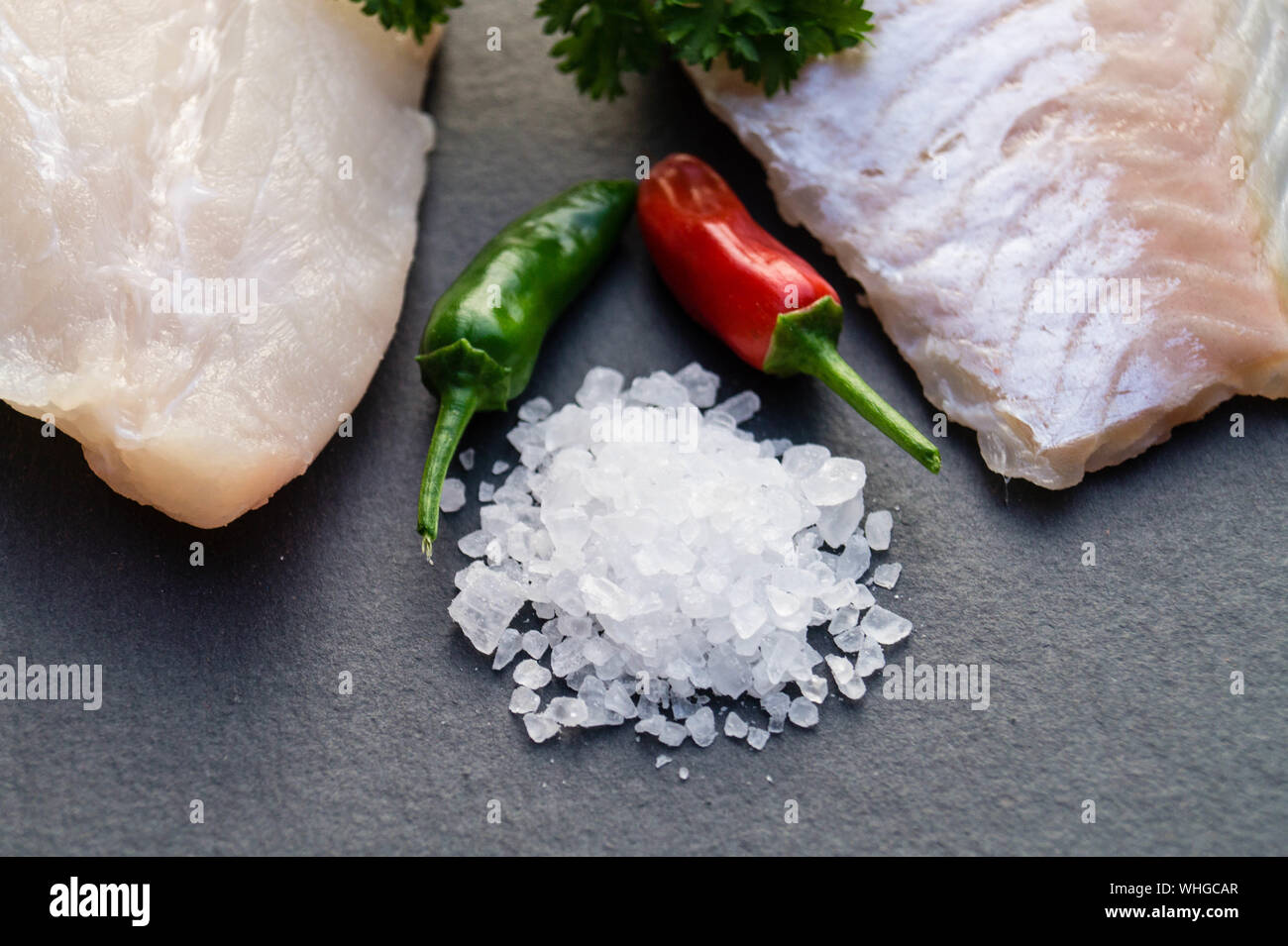 delicious red snapper fish filet Stock Photo - Alamy