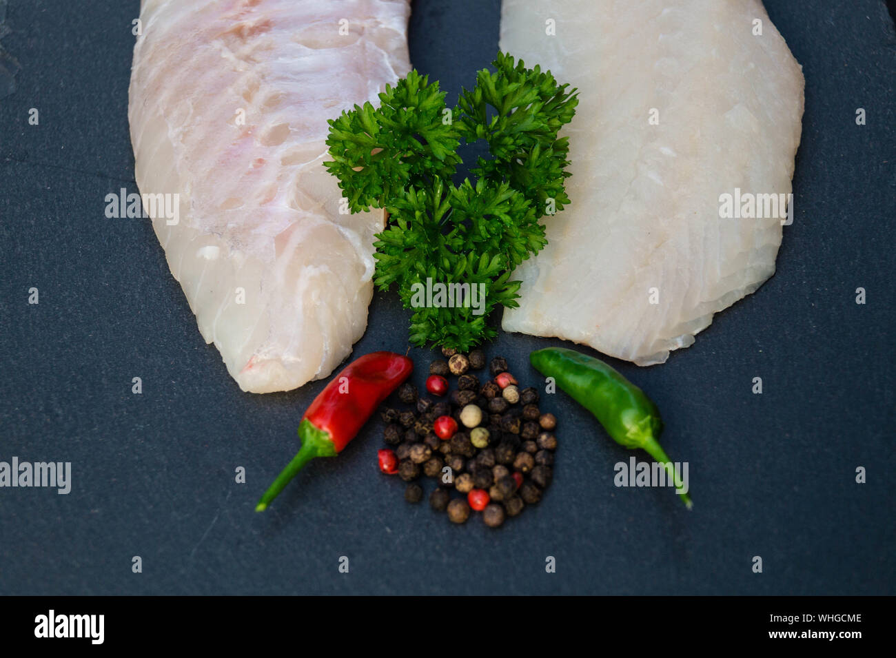 delicious red snapper fish filet Stock Photo - Alamy