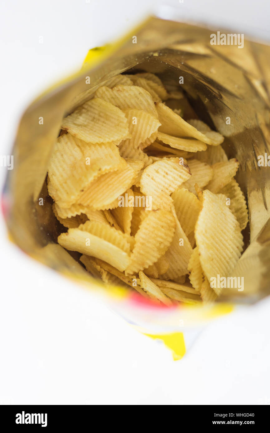 Packet of potato chips hi-res stock photography and images - Alamy