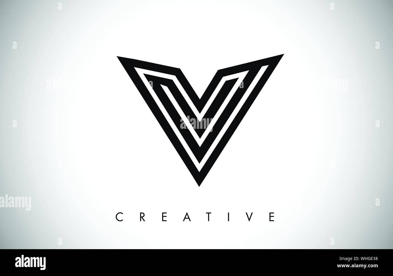 V Letter Modern Trendy Design Logo. Letter V Icon Logo with Monogram ...