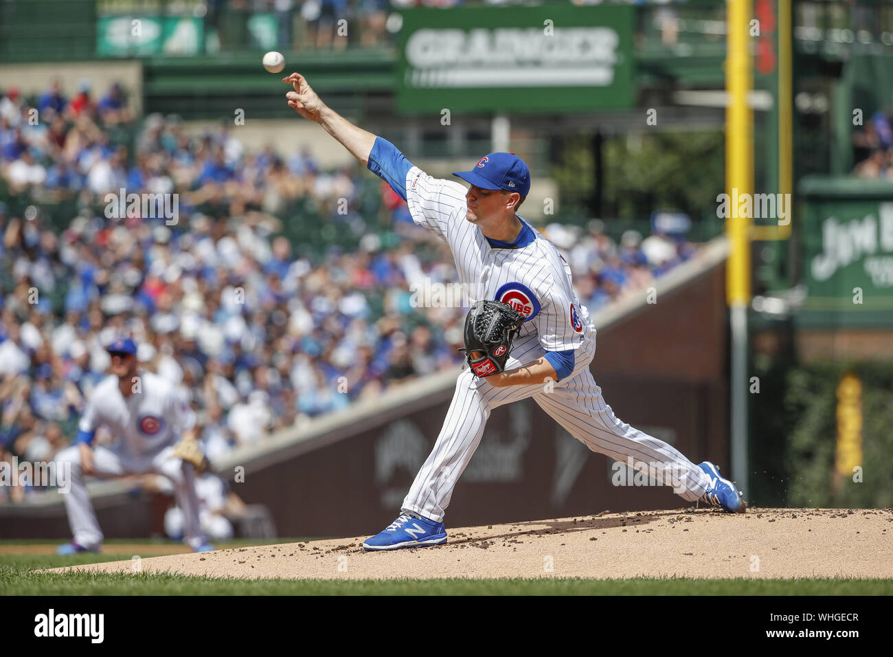 Chicago, USA. 02nd Sep, 2019. Chicago Cubs starting pitcher Kyle ...