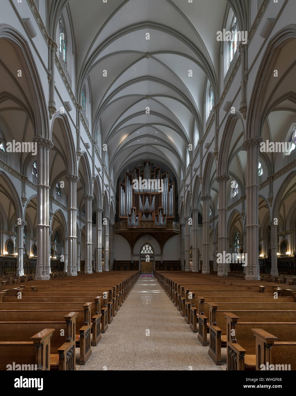 Interior of the historic St. Paul Cathedral in Pittsburgh, Pennsylvania ...