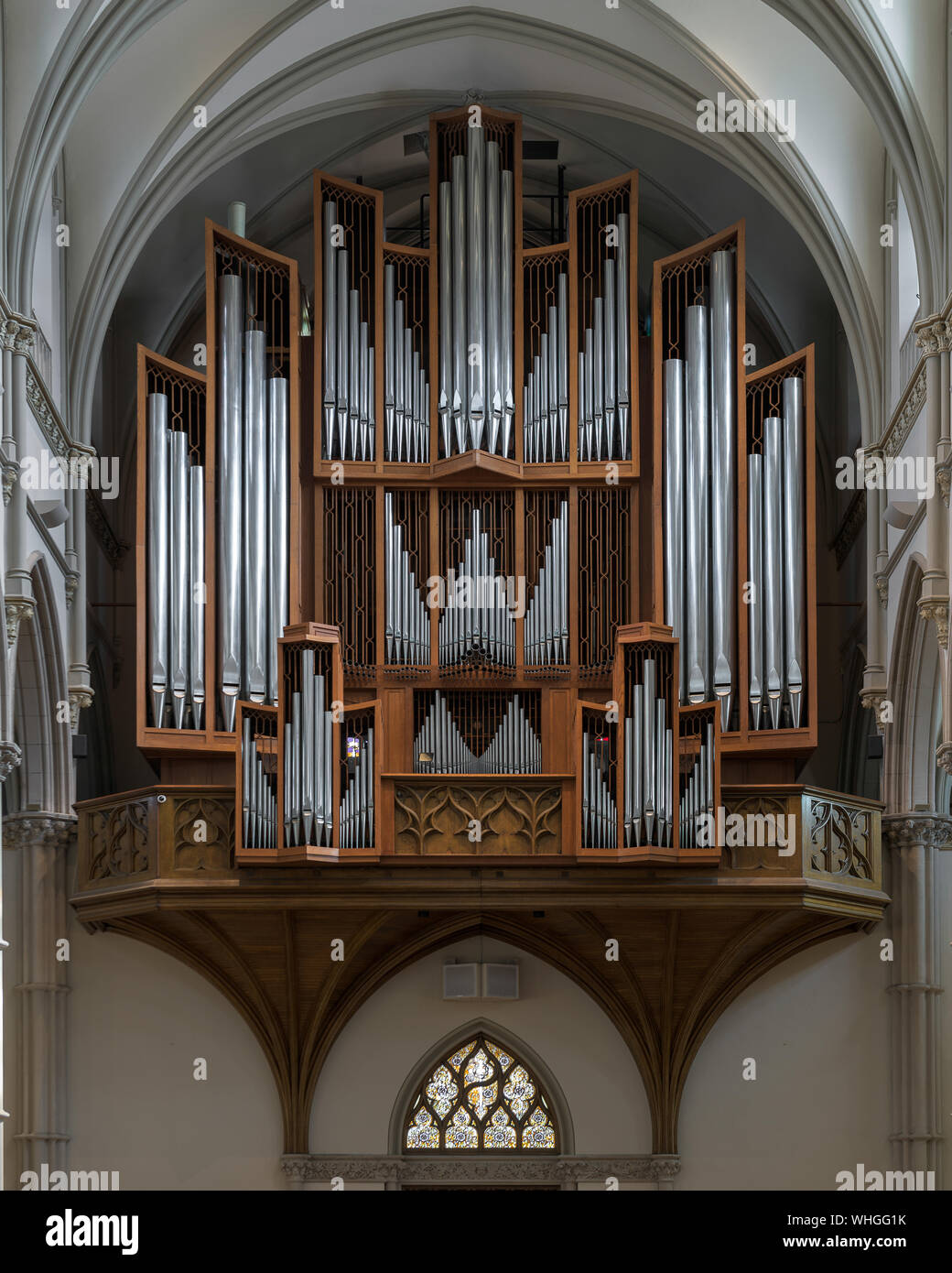 Pipe organ in the rear of St. Paul's Episcopal Church on Grace Street ...