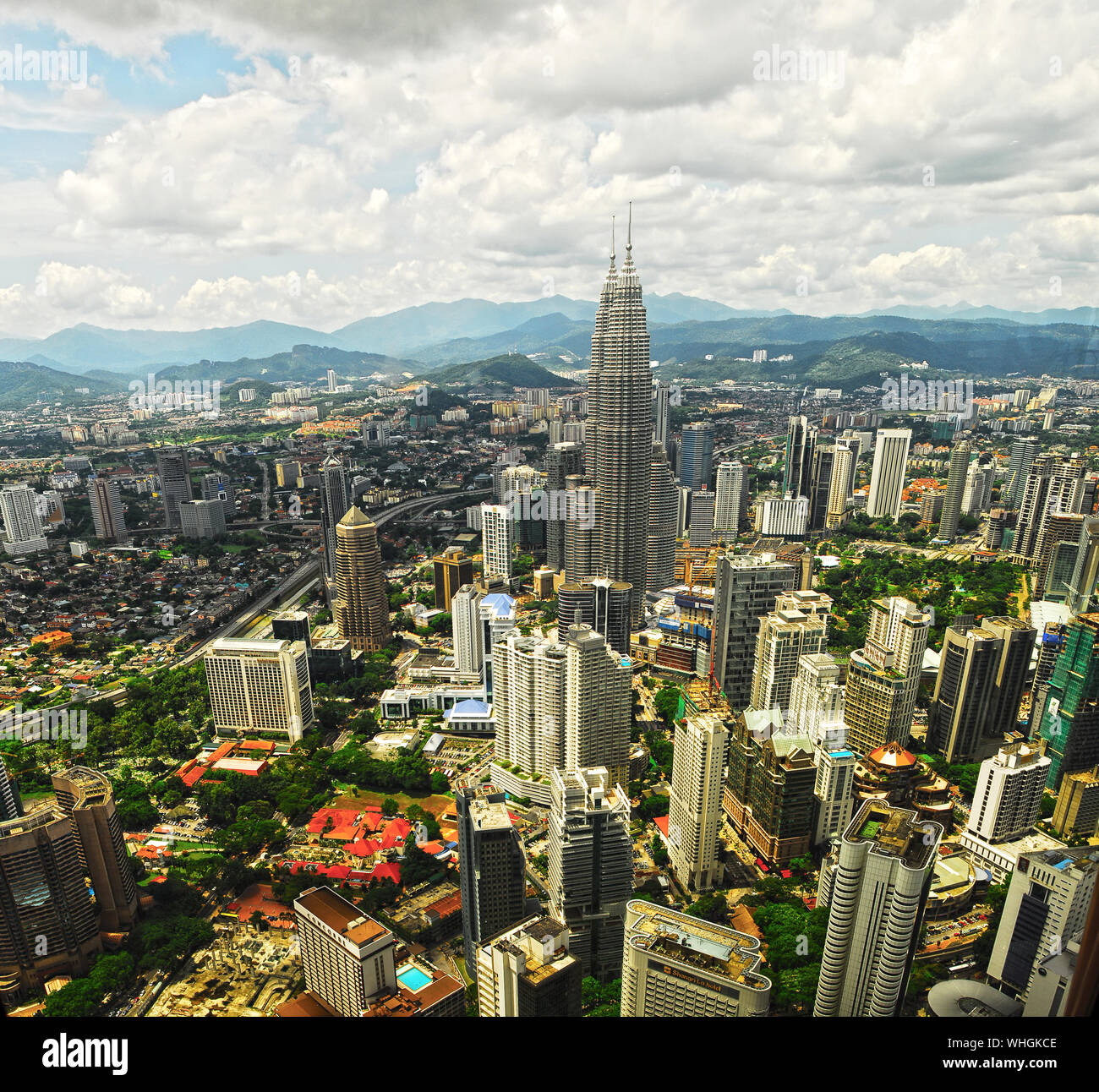 Aerial View Of Cityscape Stock Photo - Alamy