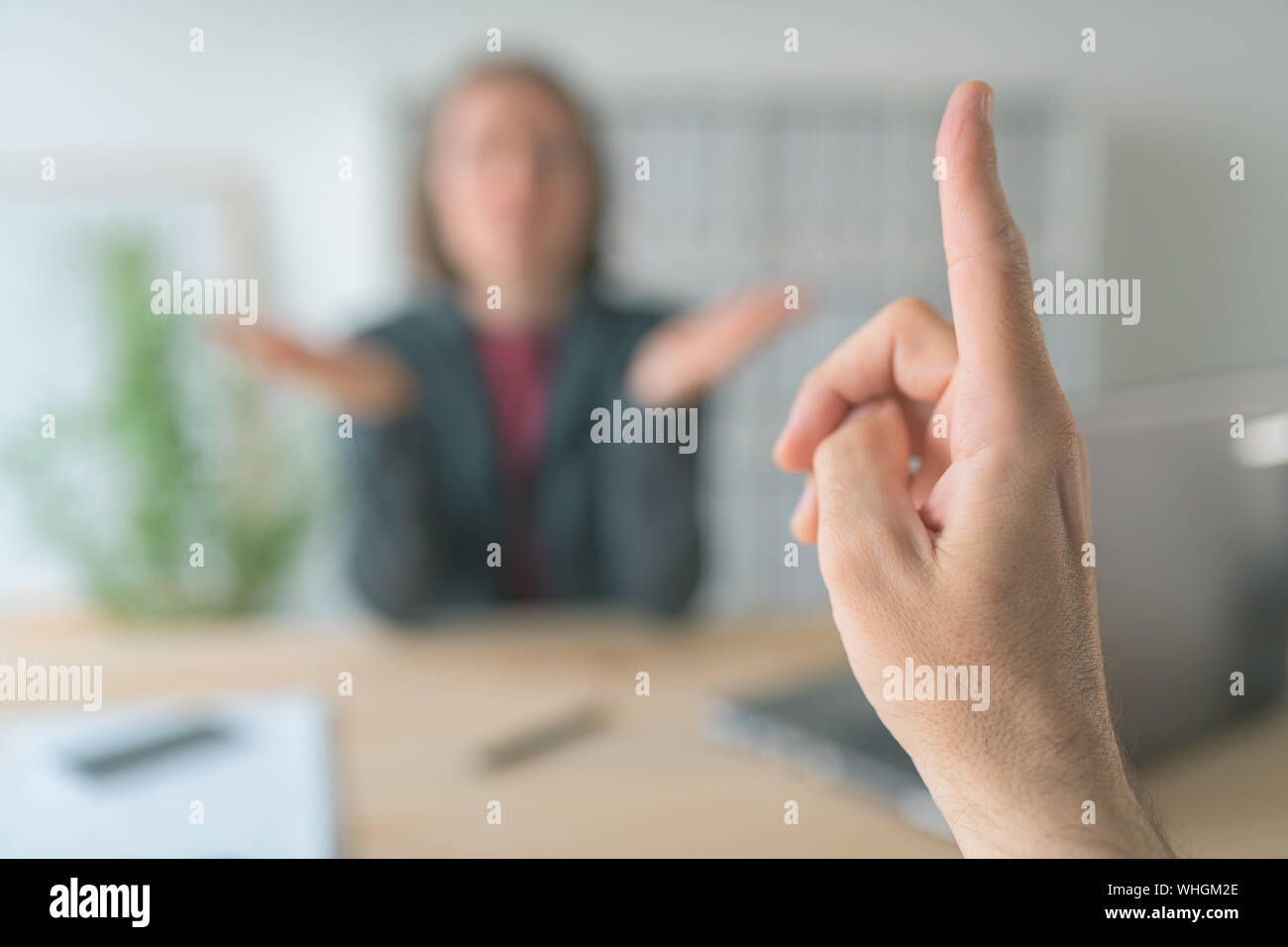 Female boss male employee hi-res stock photography and images - Alamy