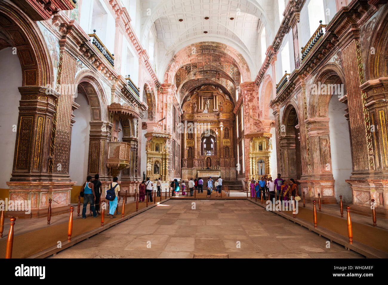 St francis basilica interior goa hi-res stock photography and images ...