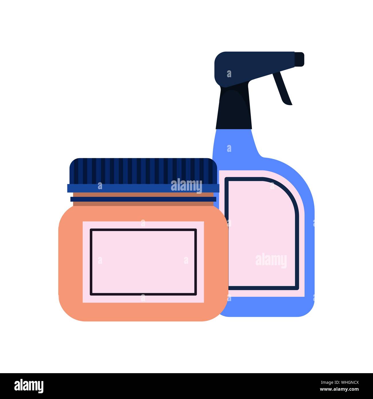 pet grooming containers on white background Stock Vector Image & Art ...