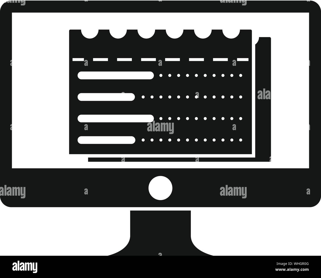 Web money receipt icon. Simple illustration of web money receipt vector ...